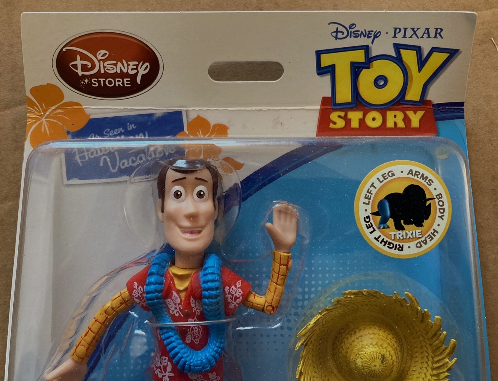 TOY STORY Hawaiian Vacation WOODY Disney Store Sheriff COWBOY Action ...