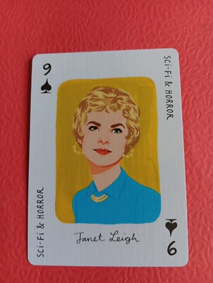 Janet Leigh Card Movie Genius Playing Card Nine Of Spades Sci - Fi ...