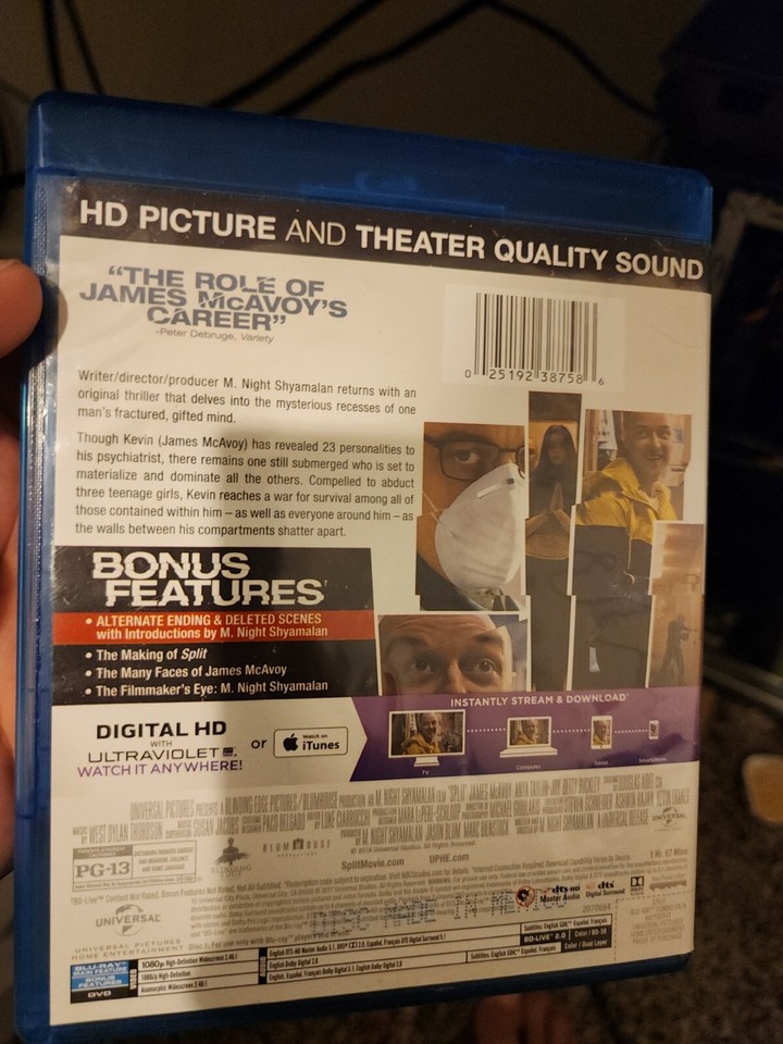 Split (Blu-ray, 2016) 25192387586 | eBay