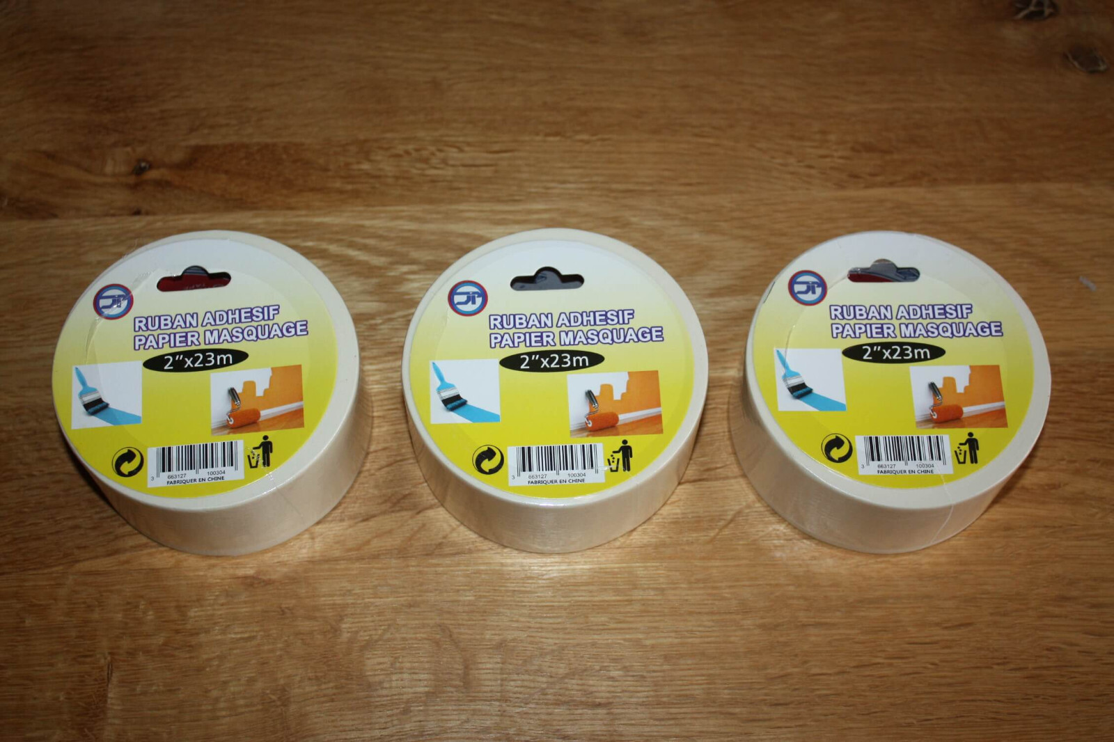 LOT DE 1, 3, 6 ou 12 ROULEAUX SCOTCHS BANDES CACHES PROTECTION MASQUAGE ...