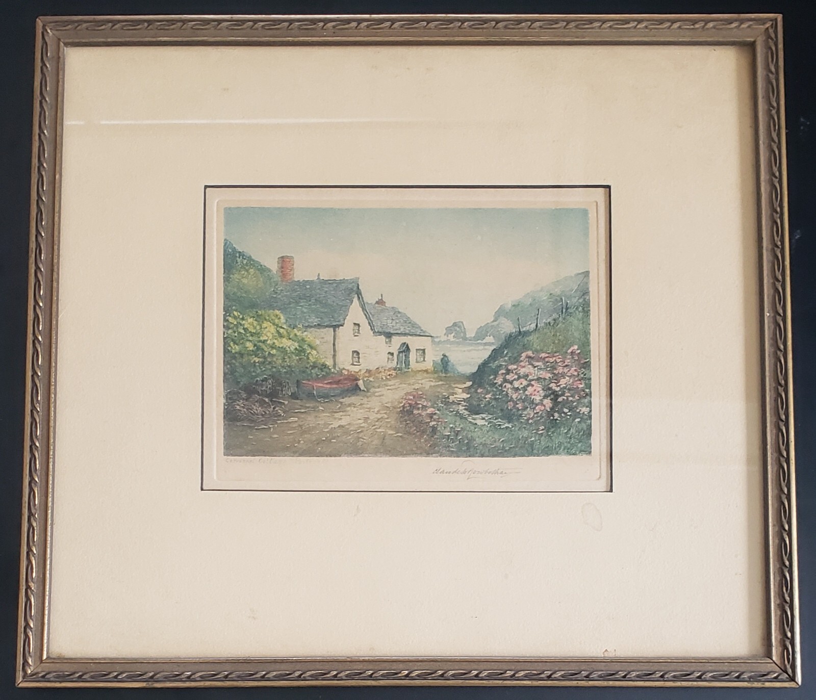 CLAUDE H ROWBOTHAM 1864-1949 BRITISH SIGNED FRAMED ETCHING PAINTING ...
