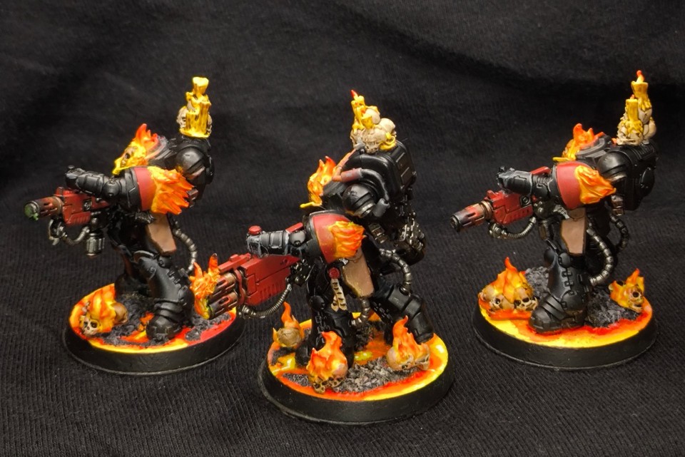 Warhammer 40K Eradicators – 3 Painted Models – Legion of the Damned | eBay