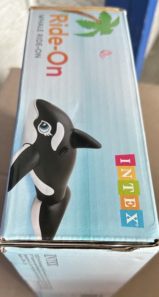 Whale Inflatable Pool Toy 76x47in Float Raft Orca Killer Whale New ...