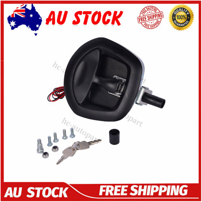 12V Central Locking Handle Whale Tail Lock Power Operate Black Recessed ...
