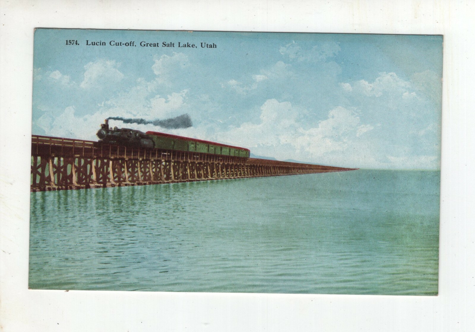 Antique Post Card - The Lucin Cut-off Great Salt Lake Utah | eBay