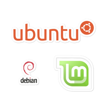 Linux Sticker Pack, Ubuntu, Linux Mint, Debian Vinyl Stickers | eBay