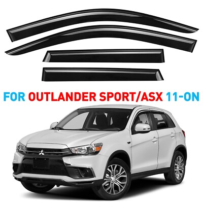 Sun Rain Visors Wind Rain Guards for 2011-2022 Mitsubishi Outlander ...