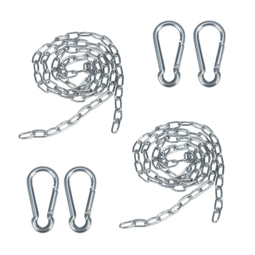 2 Pcs Safety Chains Stainless Steel Link Chains 40in X 1/8in Long Link Metal Cha | eBay