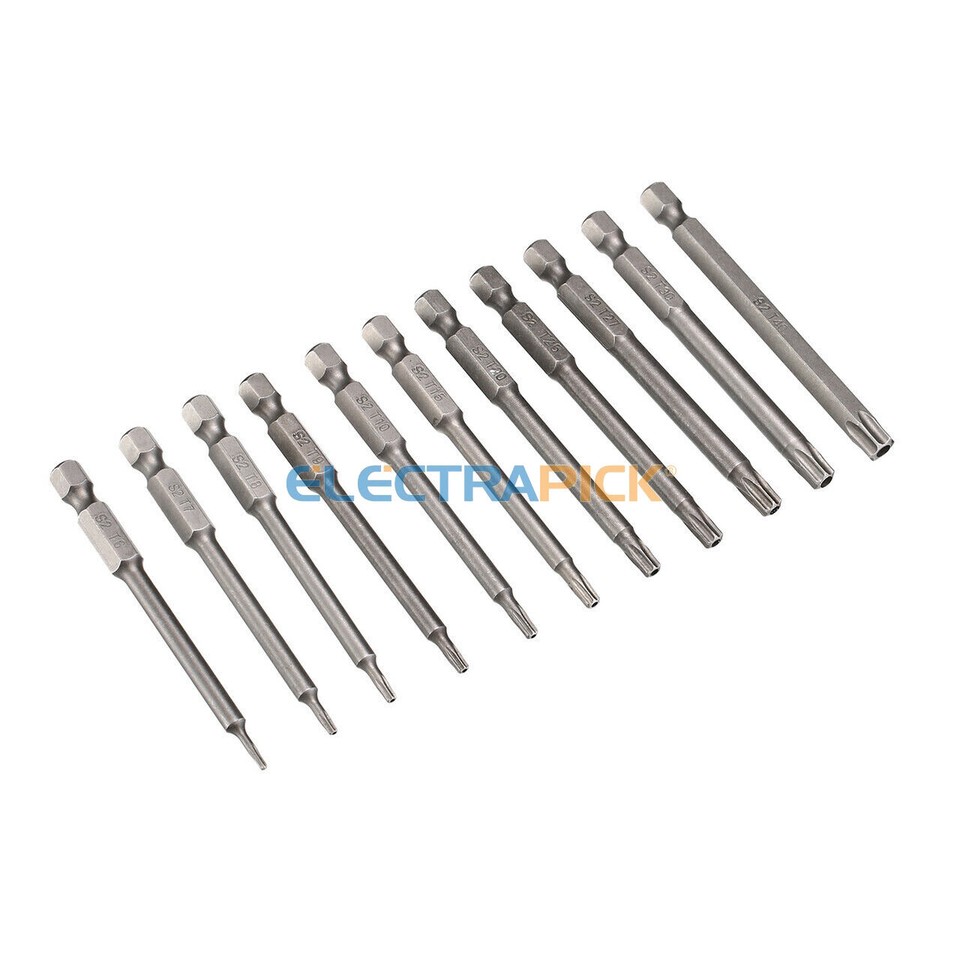 11X Torx Bit Set Quick Change Connect Impact Driver Drill Security ...