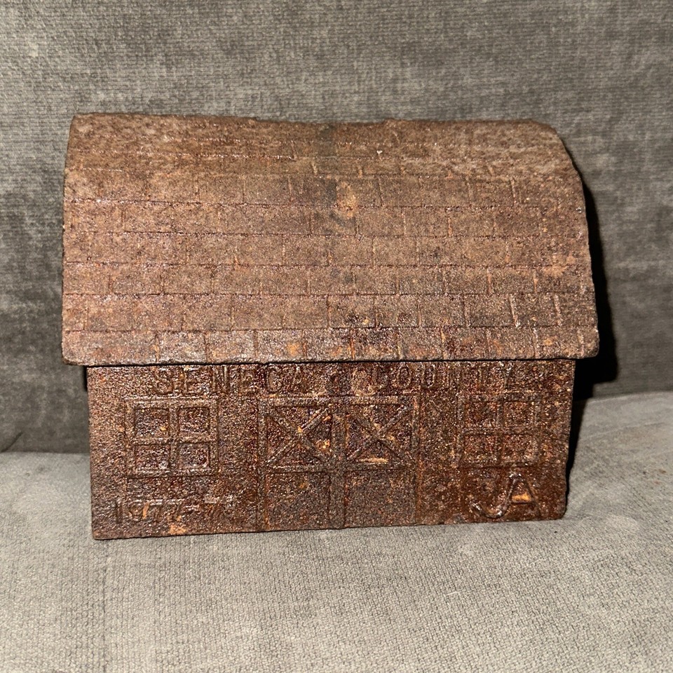 Vintage Cast Iron Coin Bank Seneca County Barn 1977-78 | eBay