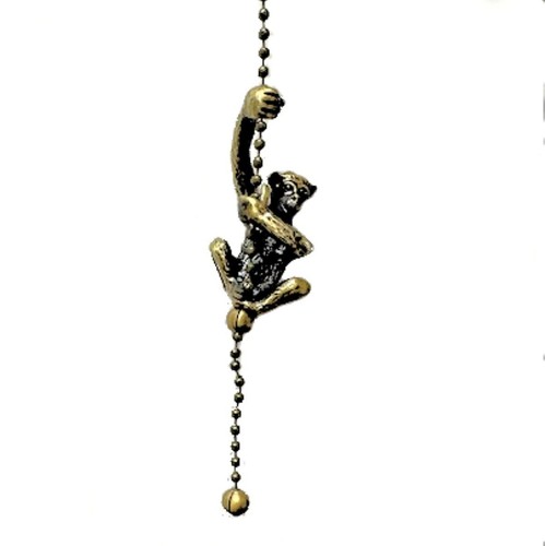 MONKEY FAN PULL CHAIN- ANTIQUE BRASS #46 | eBay