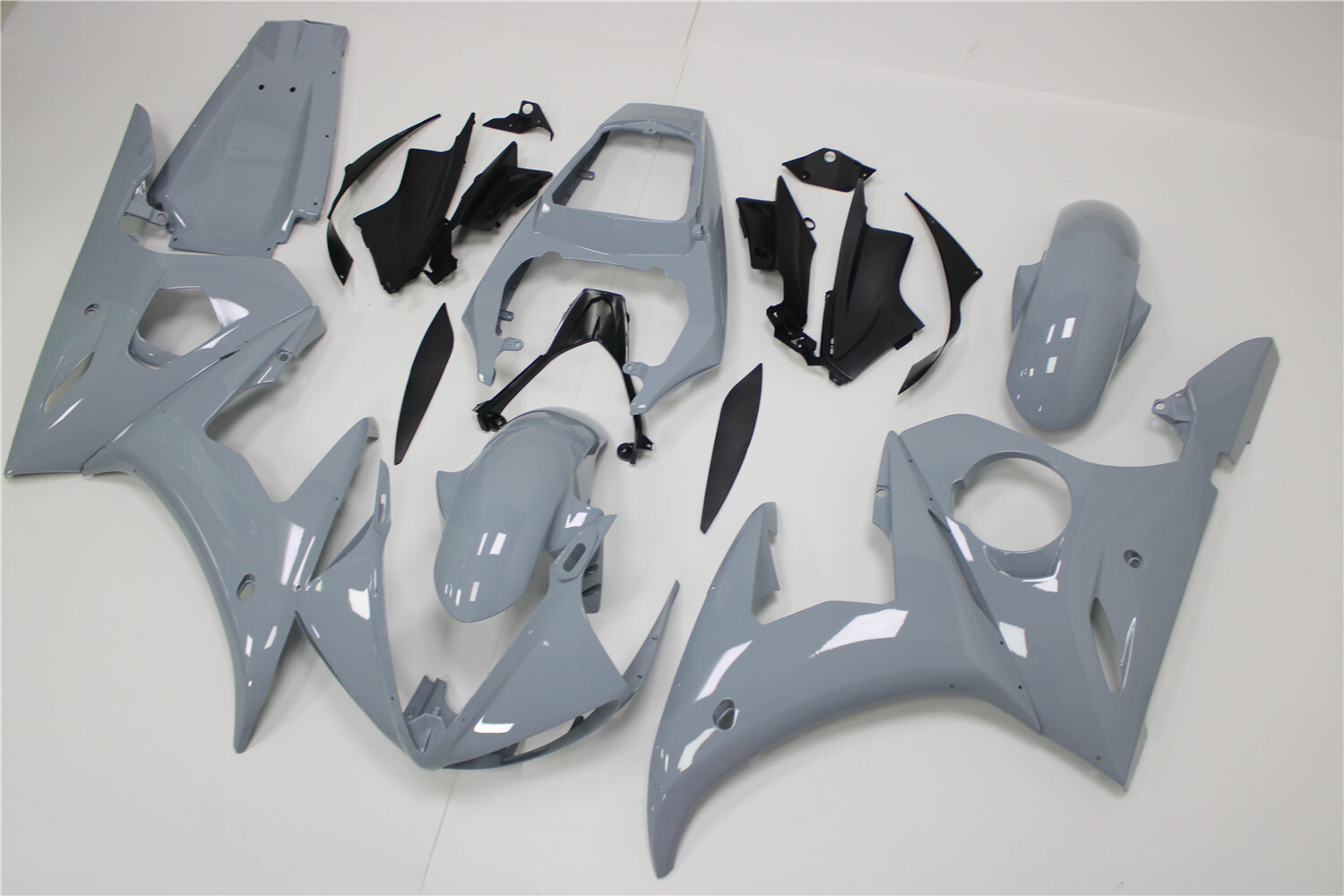 Nardo Gray Fairing Fit for Yamaha YZF 03-05 R6 & 06-09 R6S Injection ...