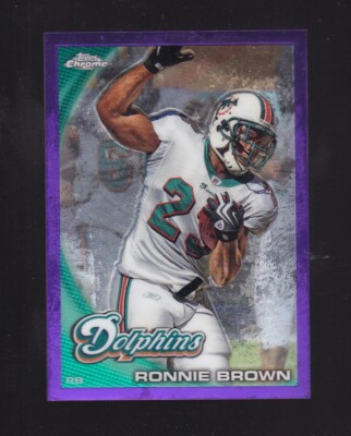 2010 Topps Chrome Purple Refractor Ronnie Brown 436/555 #C78 Miami ...