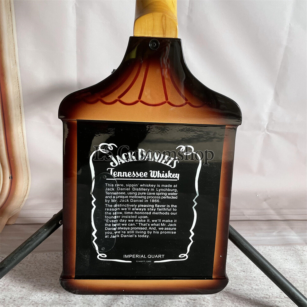 JD's Whiskey Bottle Bass Guitar Sunburst Jack 4 String Rosewood Fretboard Solid | eBay