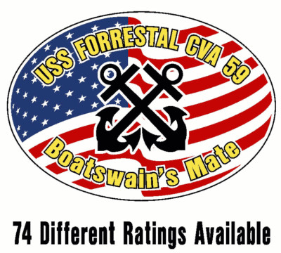 USS FORRESTAL CVA 59 Oval Decal / Sticker Military USN U S Navy S05B | eBay