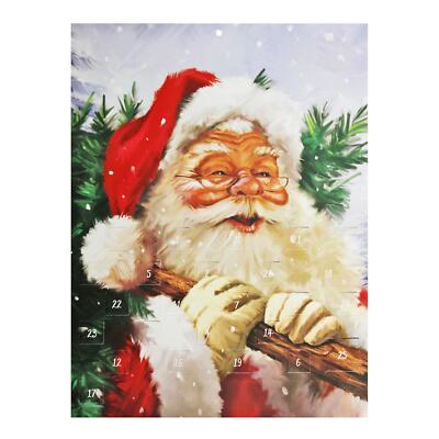 Paper Christmas Advent Calendar - 24 Windows - XK0040 Santa Tree Design ...
