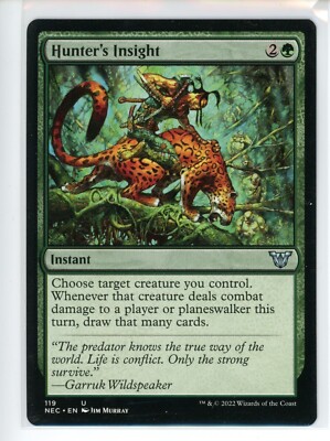 HUNTER'S INSIGHT Neon Dynasty Commander #119 NEC(NM+)(MTG) | eBay