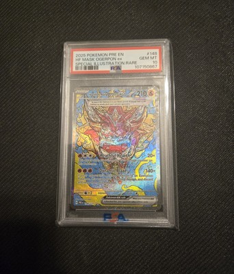 Hearthflame Mask Ogerpon ex 148/131 Prismatic Evolutions Holo PSA 10 ...