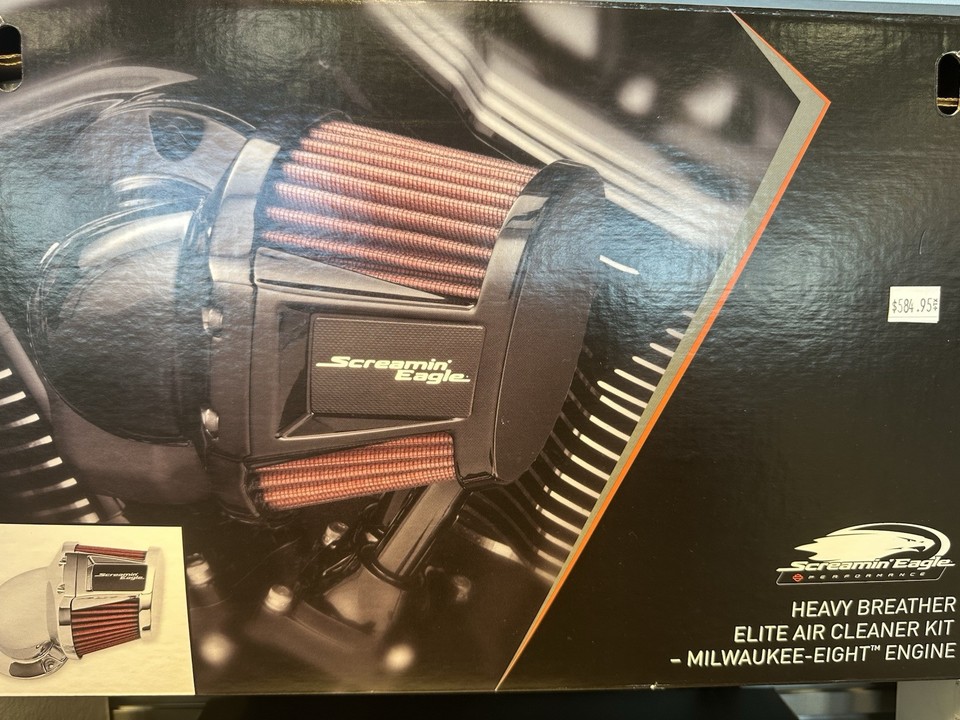 29400406 Harley screamin Eagle M8 Elite Heavy Breather Chrome | eBay