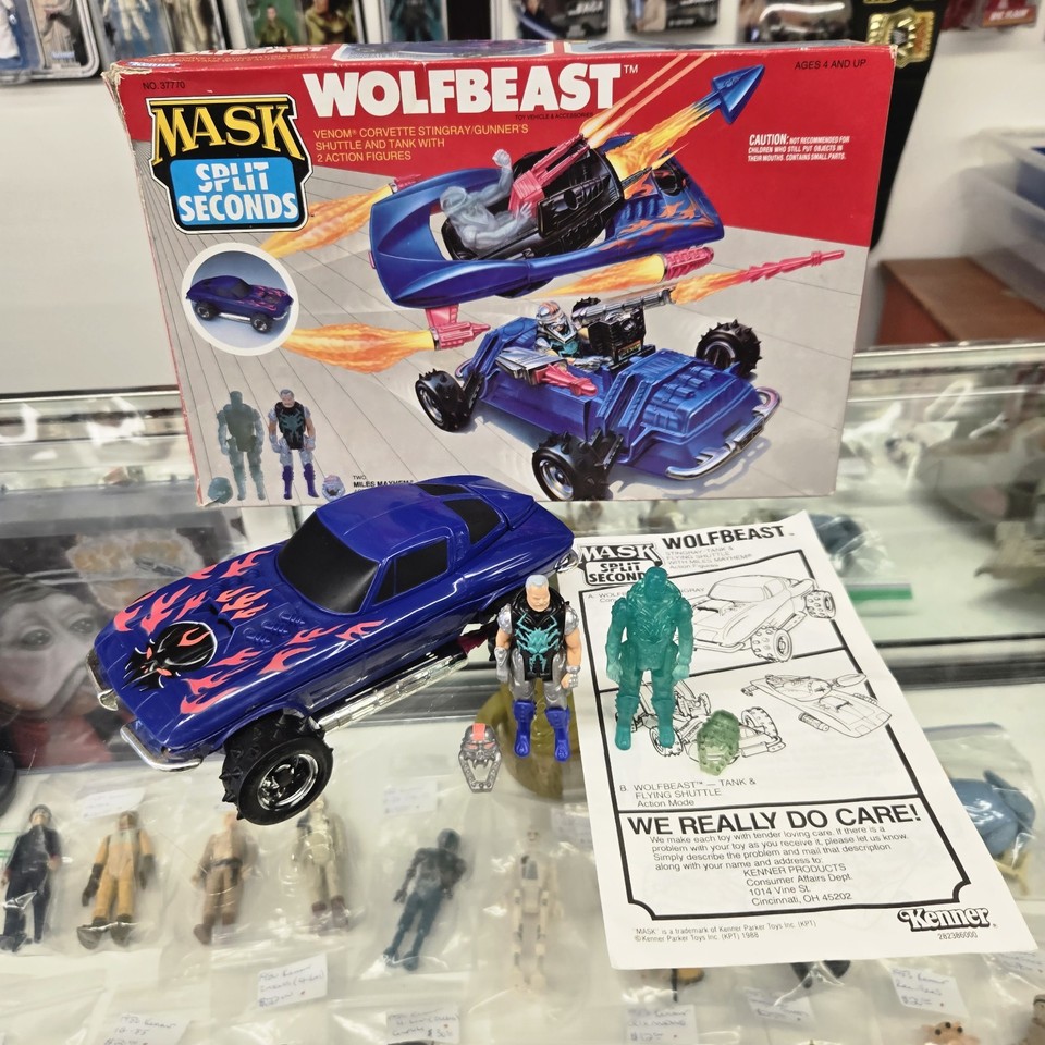 Vintage 1986 Kenner M.A.S.K. Split Seconds Wolfbeast with Miles Mayhem ...