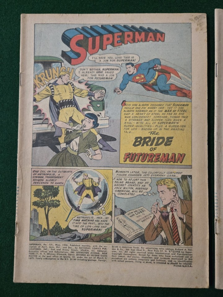 Batman No. 112 & Superman 121 Cvrless 1957-58 DC Nice Page Quality | eBay
