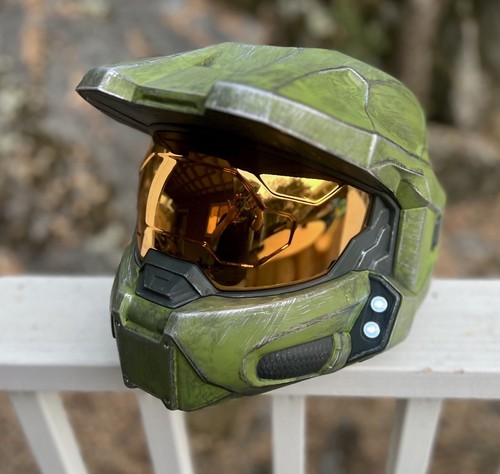 PREMIUM Halo Infinite Master Chief Full Sized Wearable Helmet with LED ...