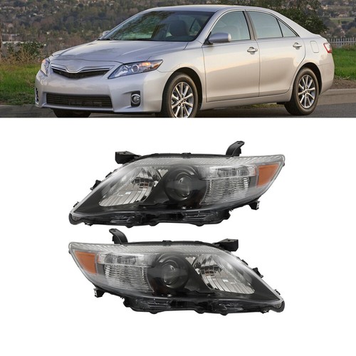 For Black 2010-2011 Toyota Camry Headlights Headlamp lamp Left+Right ...