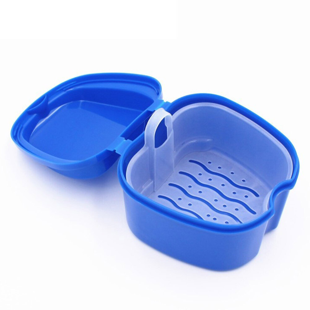 Denture Storage Box Convenient Portable Mouth Guard Denture Box Case ...