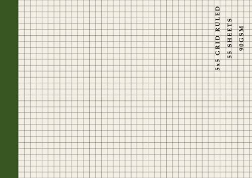 Quad Ruled Paper Pad Writing Pads 8.5 Inch x 6 Inch 110 Pages 55 Sheets ...