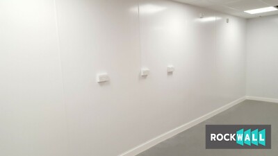 ROCKWALL 8 x 4 solid PVC Hygienic Cladding Plastic wall sheets in white ...