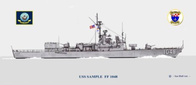 USS Sample FF-1048 Print US Navy | eBay