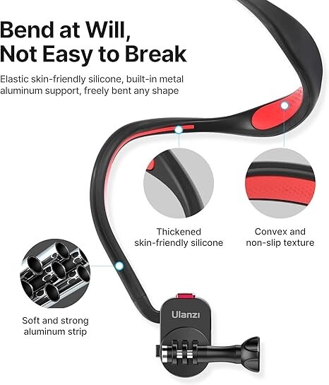 ULANZI Go Quick II Neck Mount for GoPro Magnetic Necklace Holder Camera ...