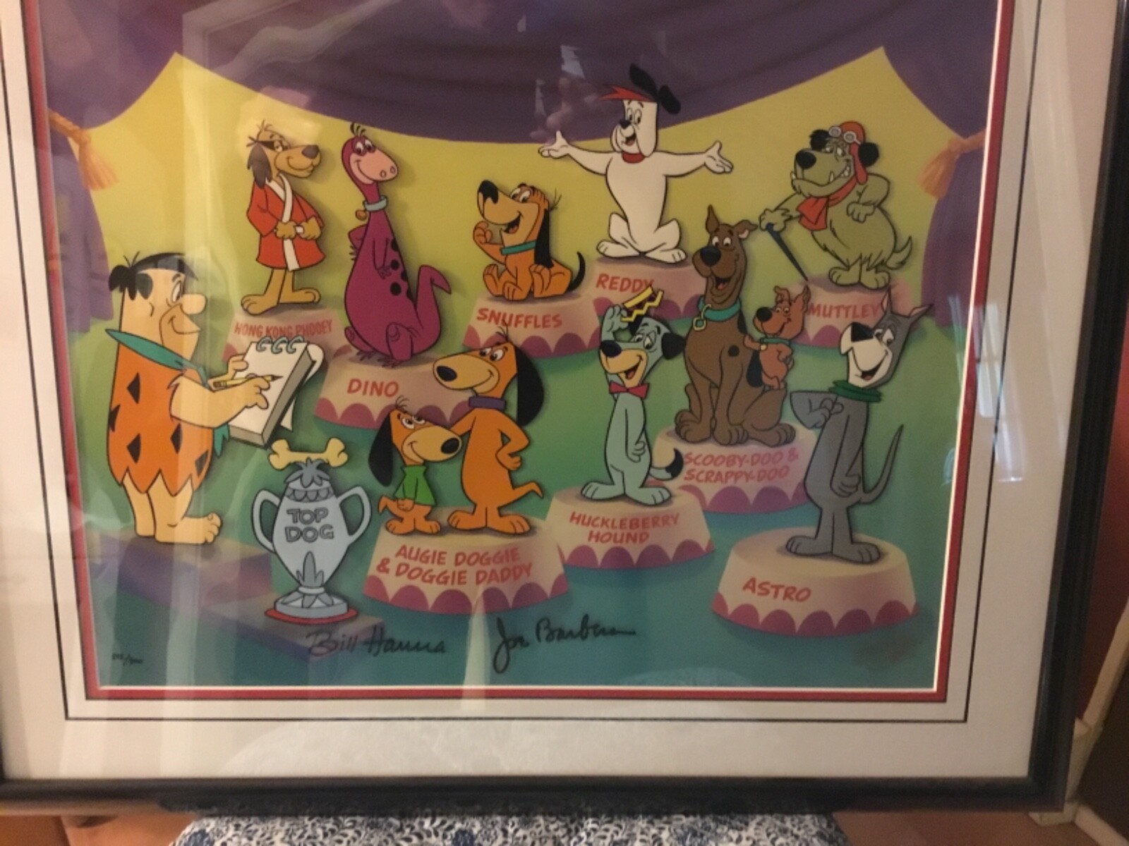 Paws Applause dogs Warner brothers wb store cel Hanna Barbera art coa ...