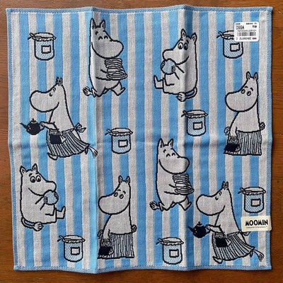 MOOMIN Kawabe Mie Gauze Handkerchief Stripe Blue Moomin | eBay