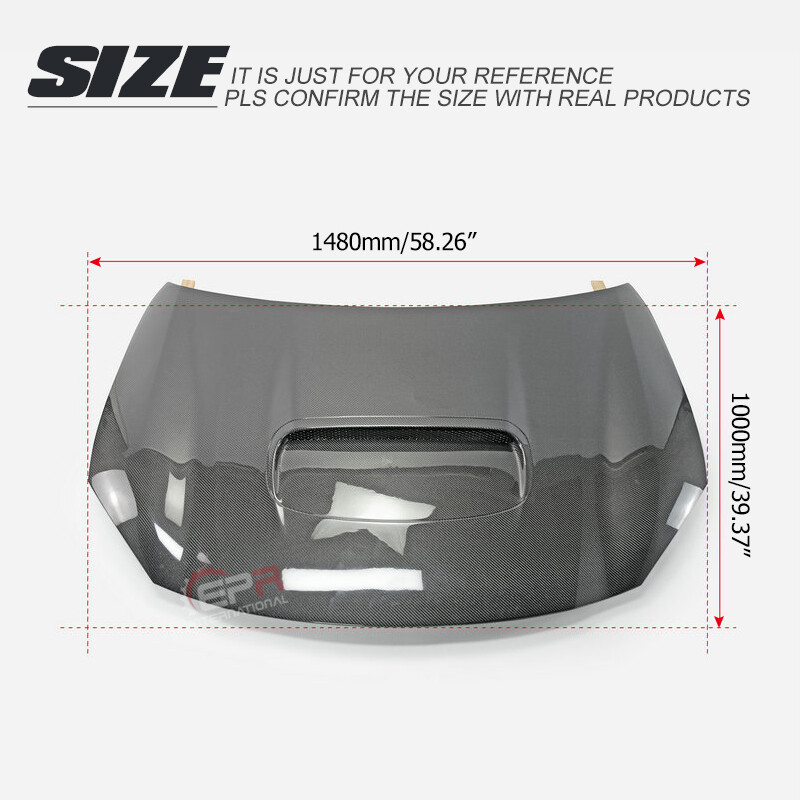 For GR86 ZN8 BRZ ZD8 EPA Type Carbon Fiber Front Vented Hood Engine ...