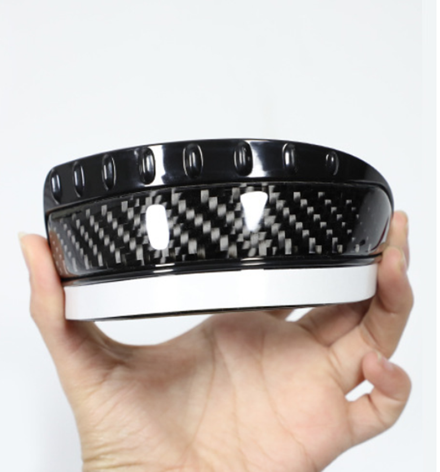 Carbon Fiber Look Rain Eyebrow Visor For Car Side Rearview Mirror Guard ...