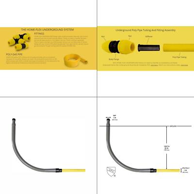 1 In. Ips Poly Dr 11 To 1 In. Mip Underground Meter Riser Bent ...