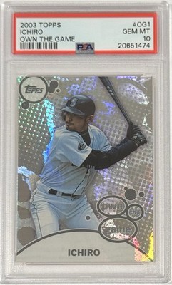 2003 Topps Ichiro Suzuki Own The Game #OG1 PSA 10 Gem Mint Low Pop | eBay