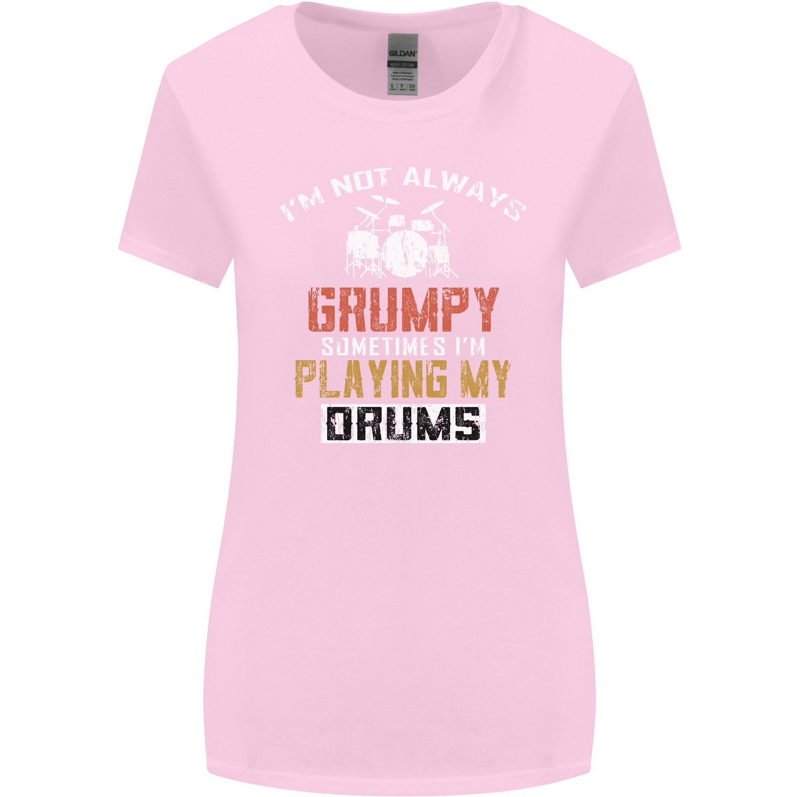Im Not Always Grumpy Drums Drummer Funny Womens Wider Cut T-Shirt | eBay