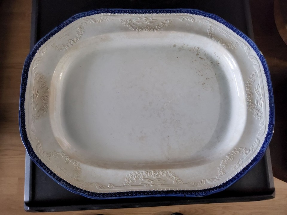 Antique Ralph Clews English Staffordshire Feather or Shell Edge ...