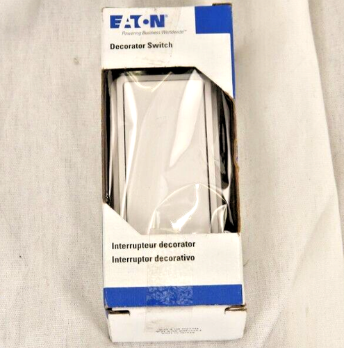 Eaton 7503W-SP-l2 3-Way Decorator Rock 15-Amp Light Switch, White ...