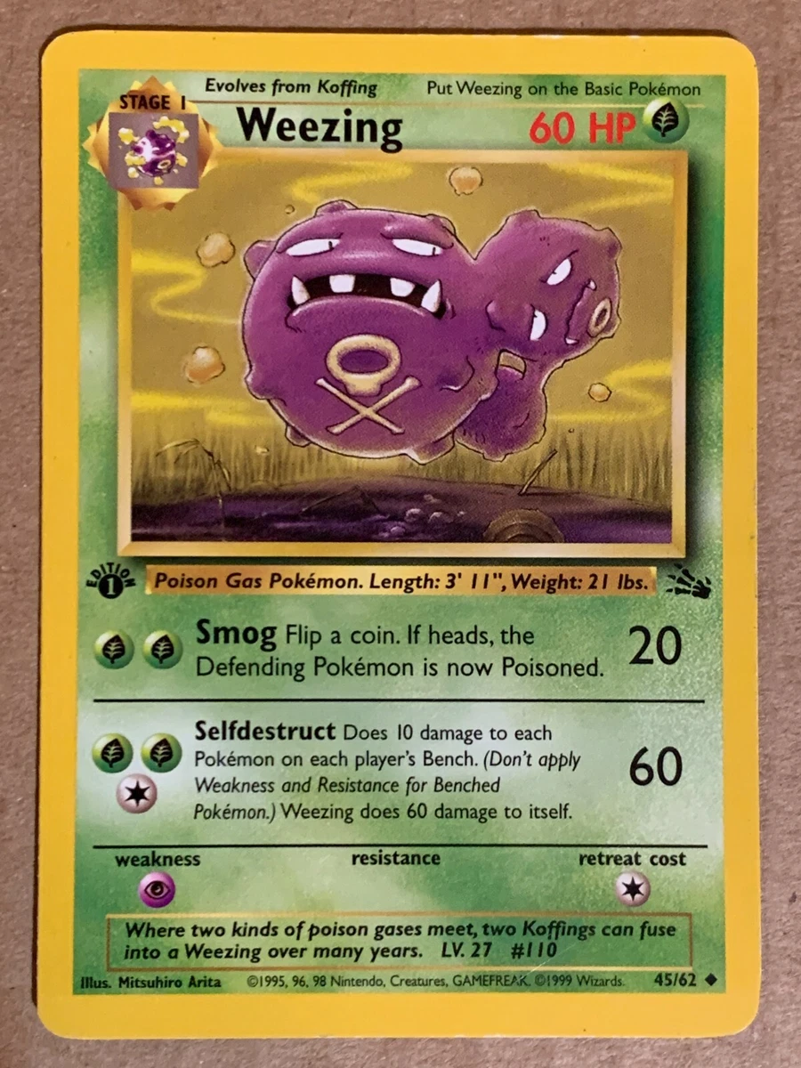 Pokemon Weezing Card
