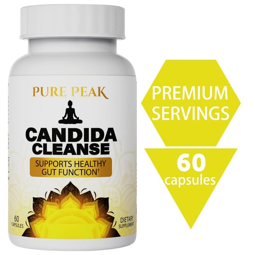 Candida Cleanse -Advanced Detox Formula, Oregano, Wormwood, Probiotics ...