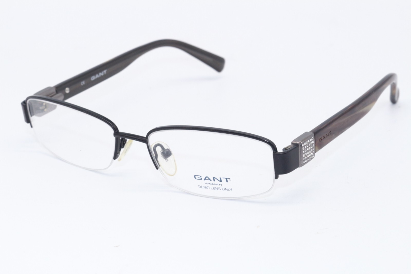 NEW GANT GW TALLY SBLK SATIN BLACK BROWN EYEGLASSES FRAMES AUTHENTIC 51 ...