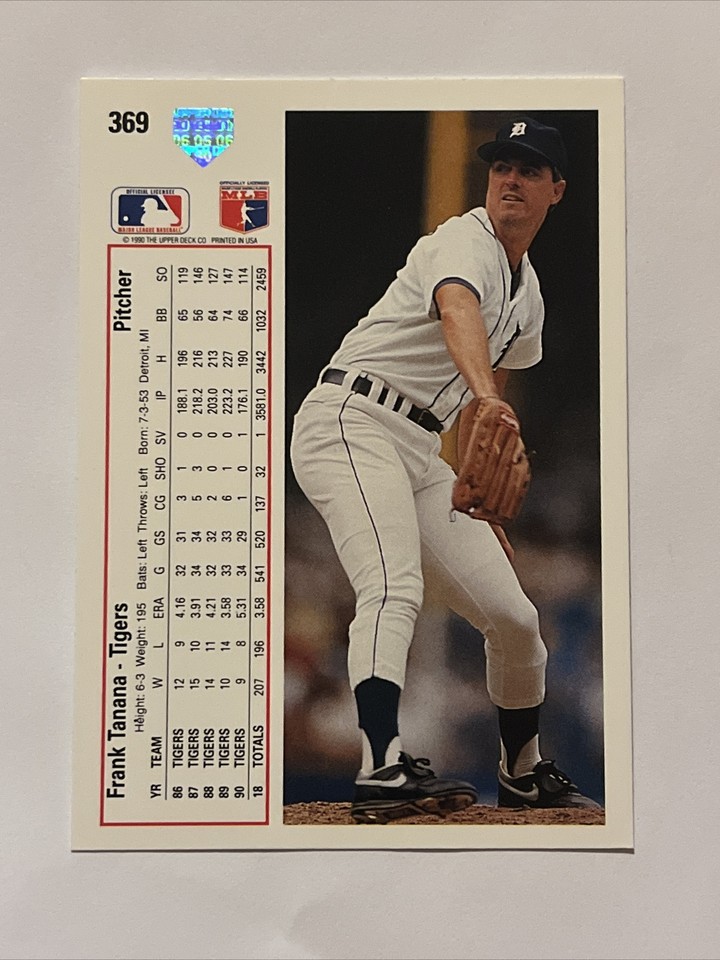1991 Upper Deck #369 Frank Tanana | eBay