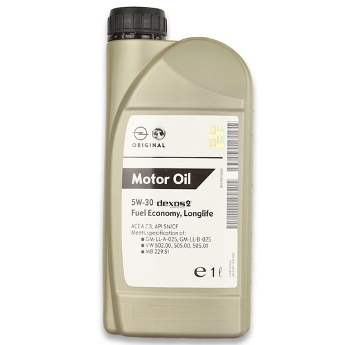 1L Original Opel Öl Motoröl 5W-30 Dexos 2 Longlife 5W30 Motorenöl ...