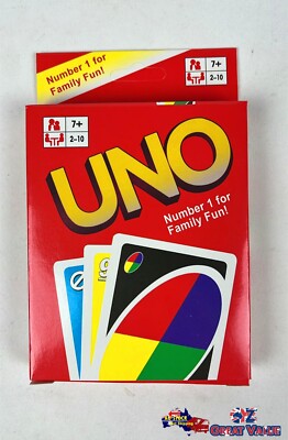 UNO Classic Playing Matching Cards Family Game School Holiday Party Fun ...