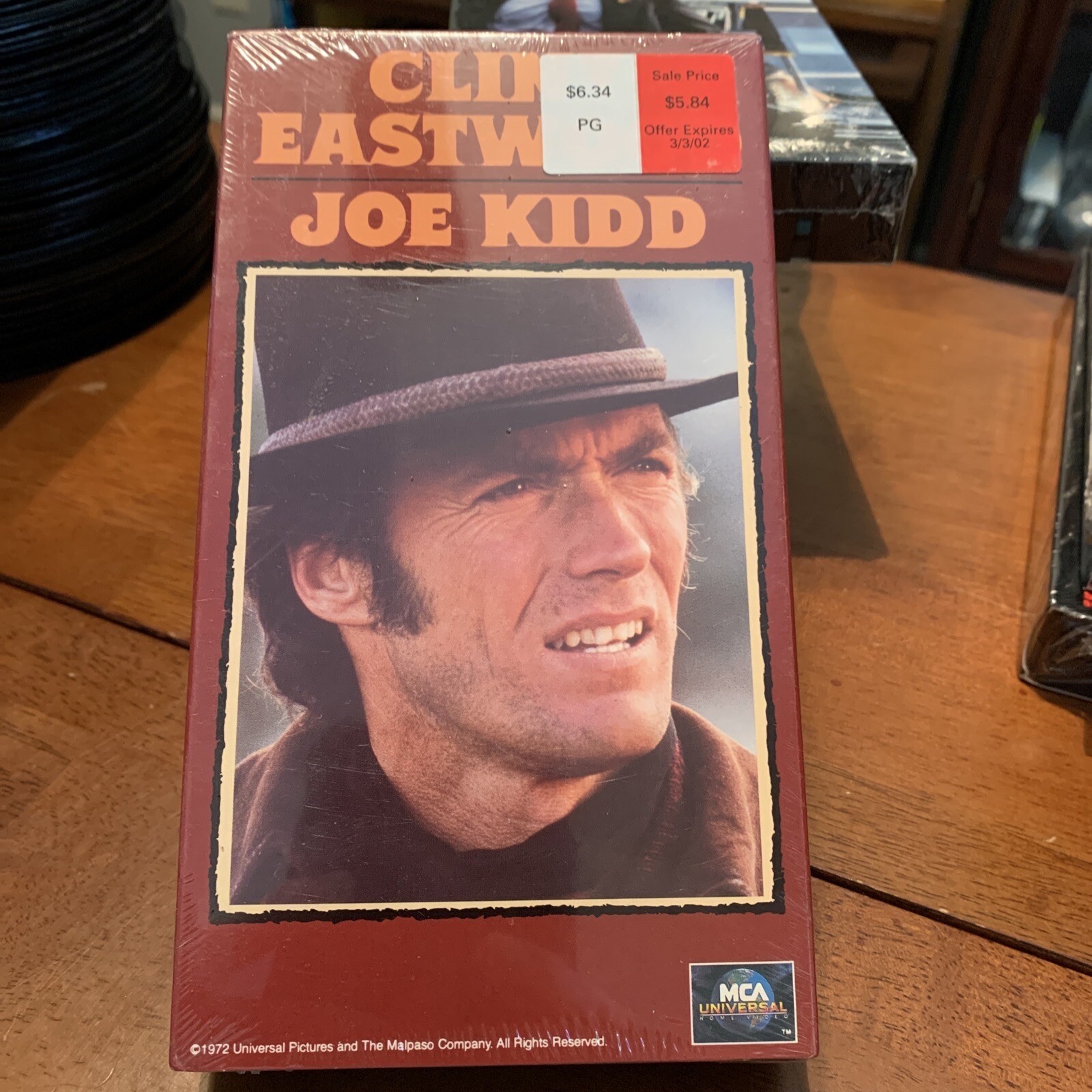Joe Kidd VHS PG 1995 Vintage Western Clint Eastwood (BRAND NEW SEALED ...