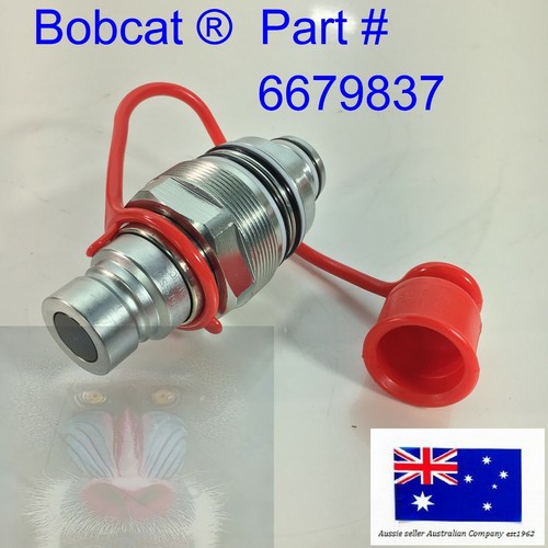 Bobcat Hydraulic Male Flat Face Quick Coupler 6679837 46mm 1 13/16" FFI ...