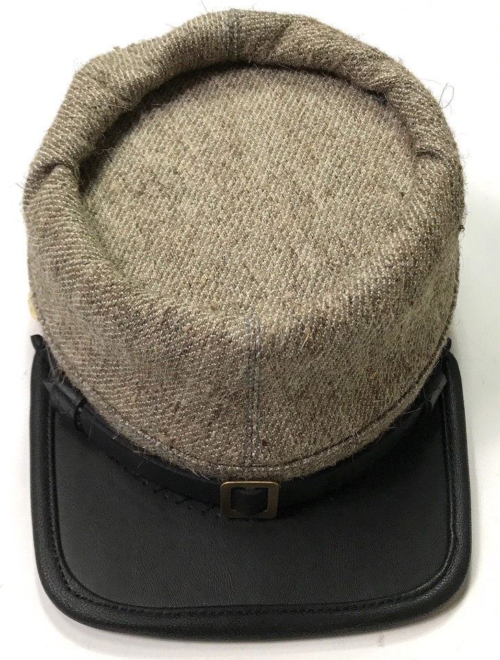 CIVIL WAR CSA CONFEDERATE JEAN WOOL KEPI FORAGE CAP HAT-XLARGE | eBay
